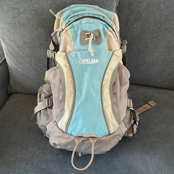 Camelbak | Bags | Camelback Helena Hydration Hiking Backpack Grey Blue ...